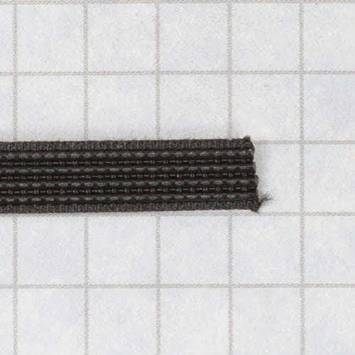 Woven boning like Rigelene 7mm wide (1/4 inch), Black