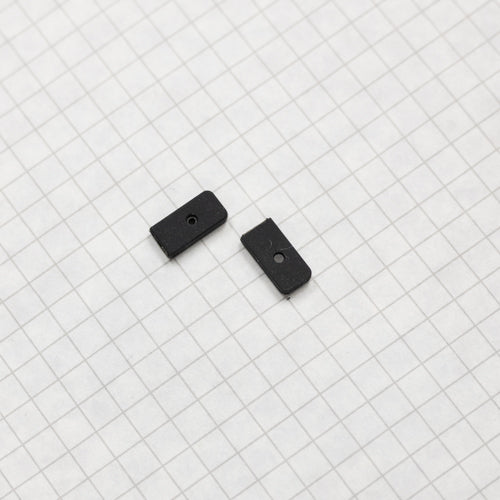 Bone tips/Bone caps 6mm (1/4 inch) Black