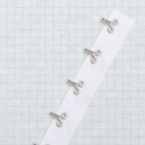 hook tape riveted white