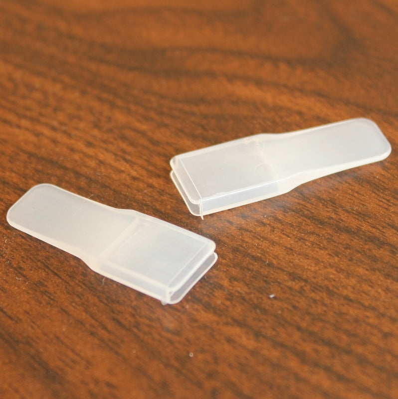 Bone tips, plastic for 10mm wide steel bones and hoop steel