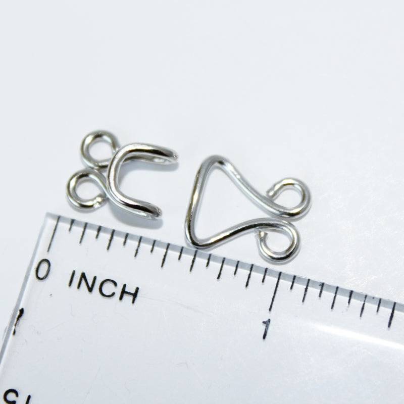 Corset hooks nickel, loose – Farthingales Corset Making Supplies